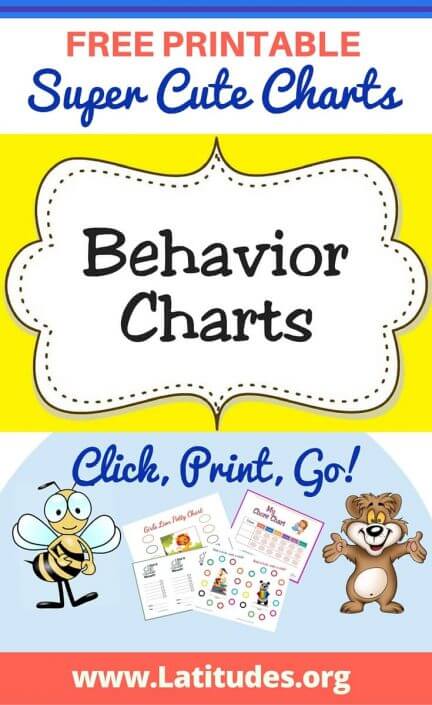 Printable Behavior Charts for Teachers & Students | ACN Latitudes