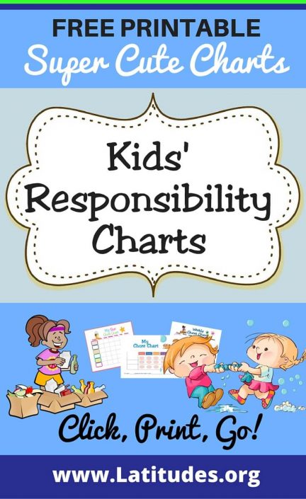 Printable Responsibility Charts for Kids | ACN Latitudes