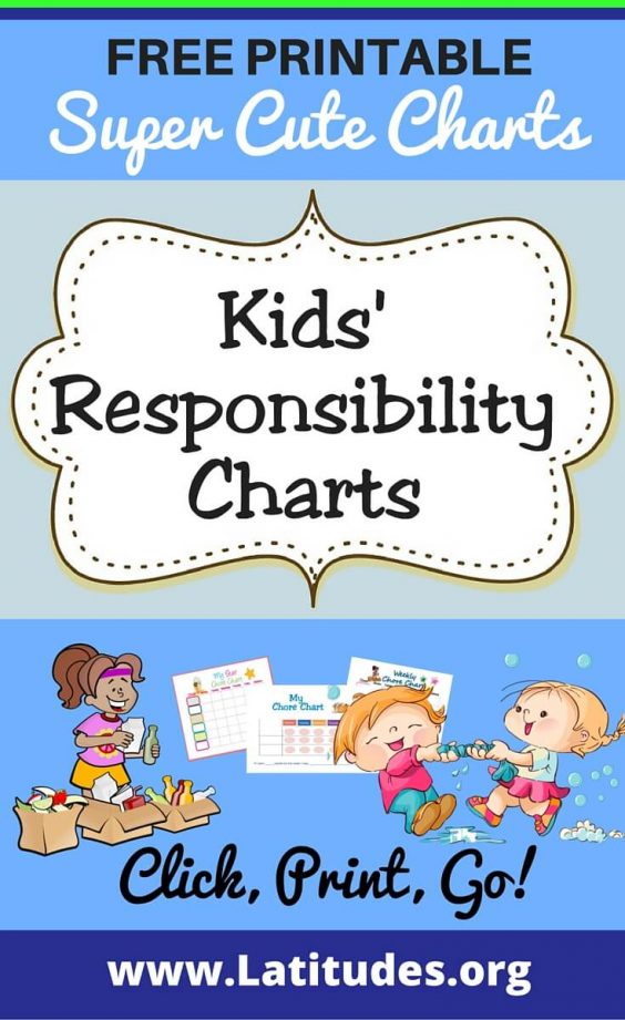 Printable Responsibility Charts for Kids | ACN Latitudes
