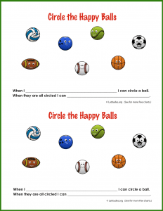 Happy Sports Balls Behavior Chart - ACN Latitudes
