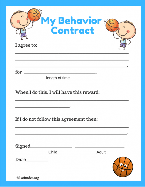 My Basketball Behavior Contract - ACN Latitudes
