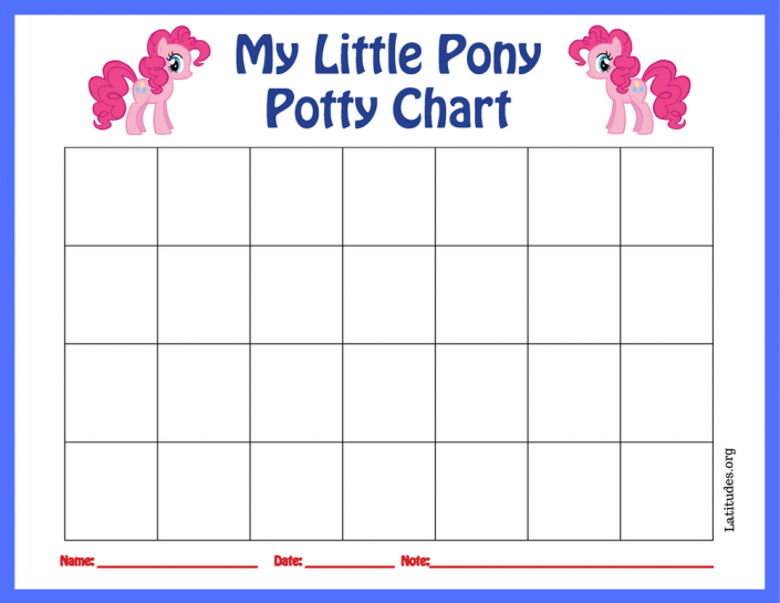 My Little Pony Potty Training Chart - ACN Latitudes