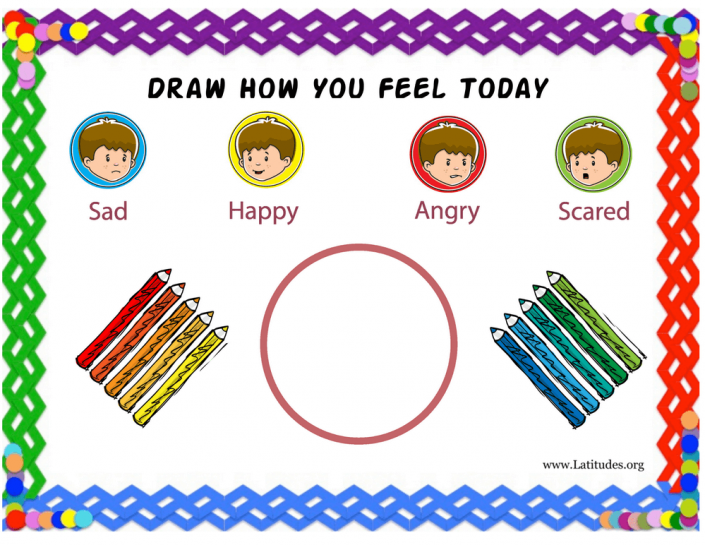 Simple Draw How You Feel Today Feelings Chart - ACN Latitudes