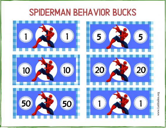 Spiderman Behavior Bucks - ACN Latitudes