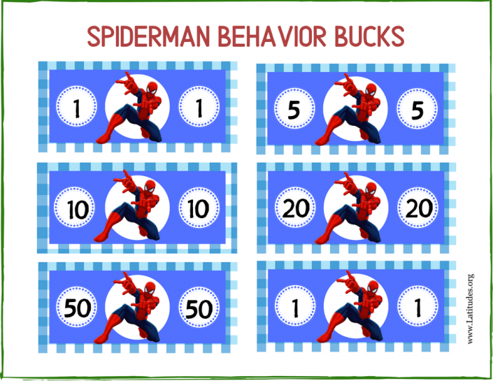 Spiderman Behavior Bucks - ACN Latitudes