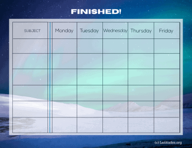 Finished Homework Completion Chart Intermediate (Fillable) - ACN Latitudes