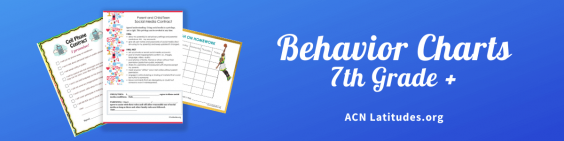 Printable Behavior Charts for Teachers & Students (7th Grade +) | ACN ...