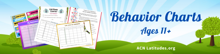 Printable Behavior Charts for Kids (Ages 11+) | ACN Latitudes