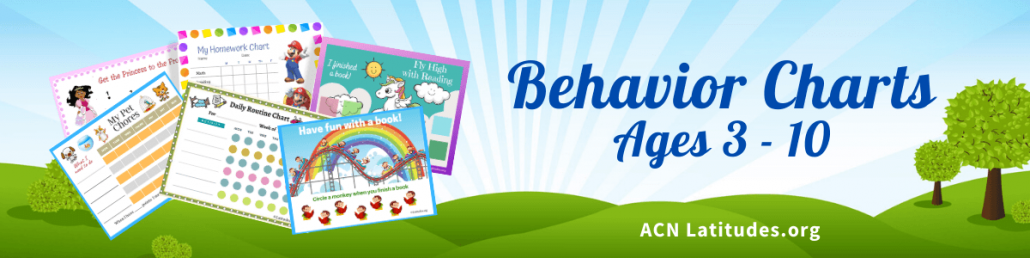 Printable Behavior Charts for Kids (Ages 3-10) | ACN Latitudes