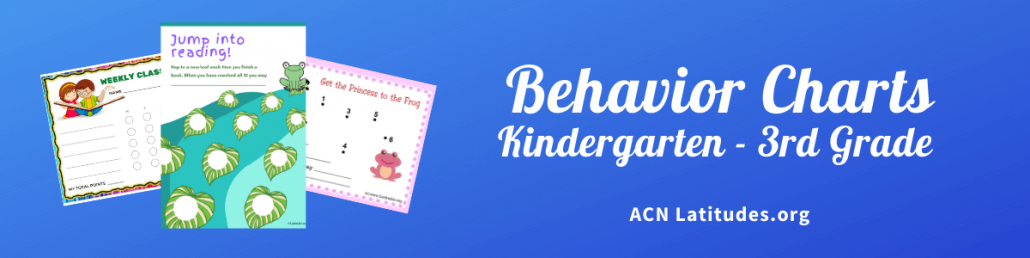 Printable Behavior Charts for Teachers & Students (Kindergarten - 3rd ...