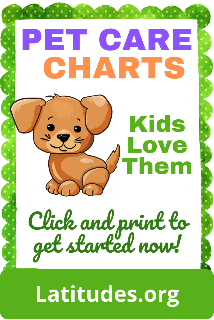 Printable Pet Care Charts for Kids | ACN Latitudes
