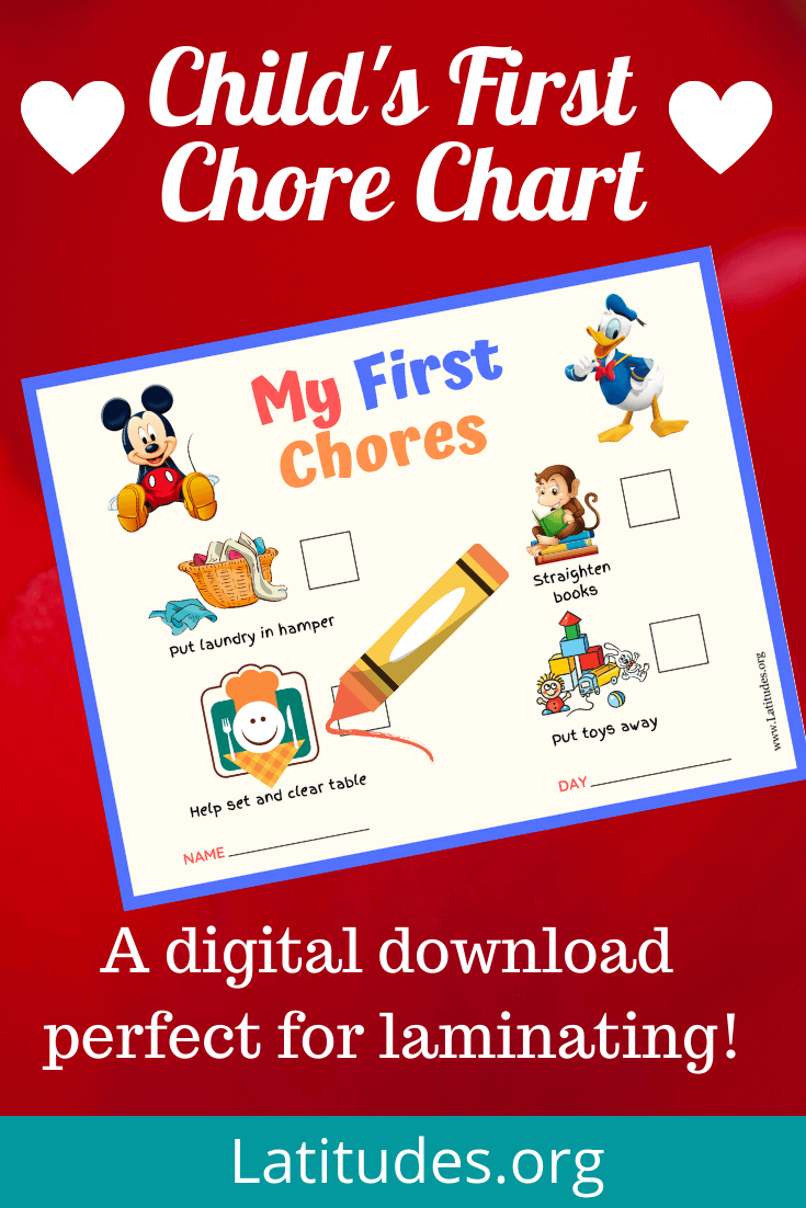 Mickey and Donald My First Chores Toddler Chart - ACN Latitudes