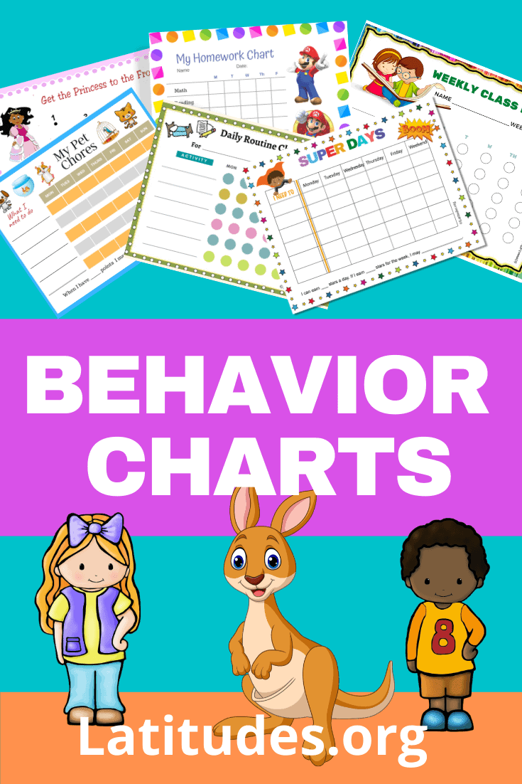 Printable Behavior Charts for Home & School | ACN Latitudes