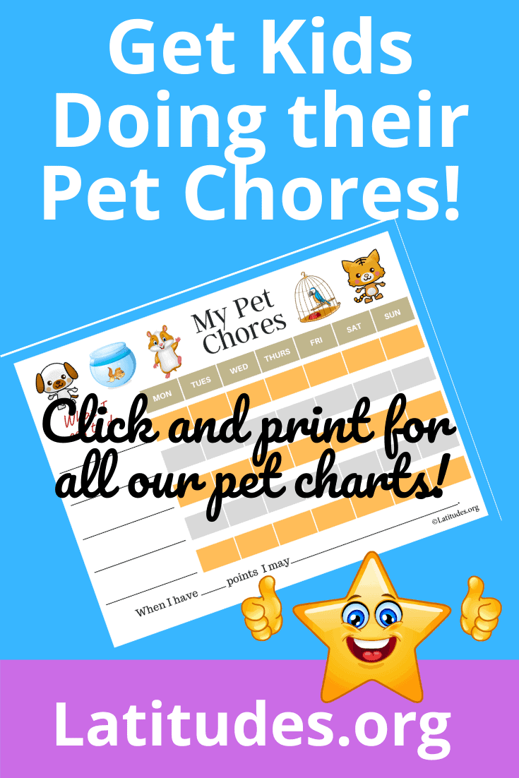 Printable Pet Care Charts for Kids | ACN Latitudes